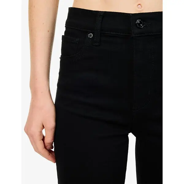 FRAME The Flare High-rise Stretch-denim Jeans