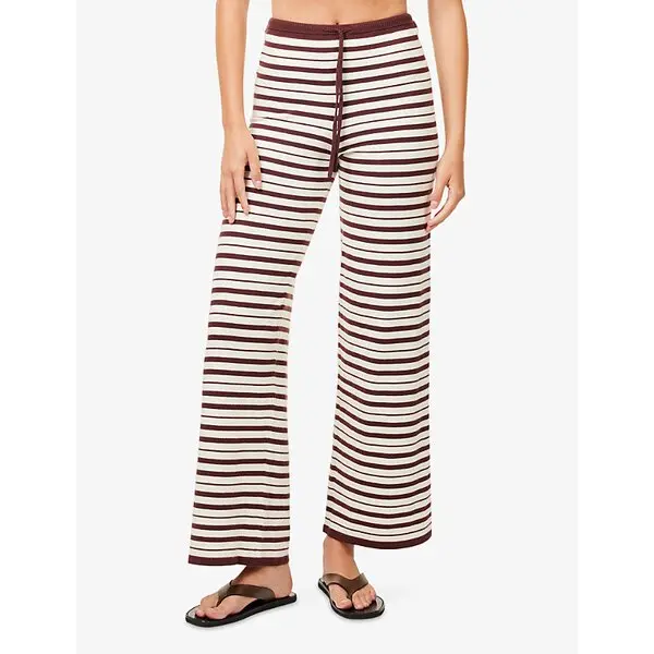 4TH & RECKLESS Thalia Striped Knit Trouser