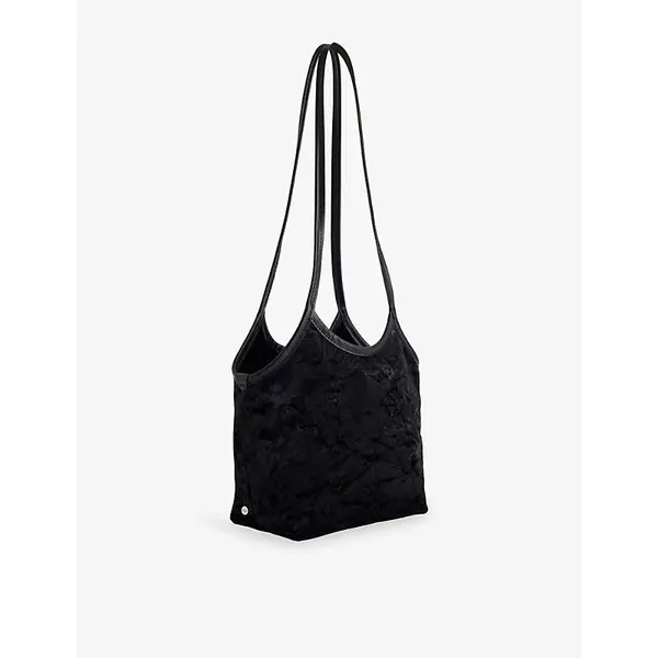 VALESQUE Crushed Velvet Shoulder Bag