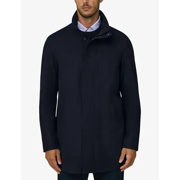 Boggi Milano B-tech Hooded Woven Car Coat