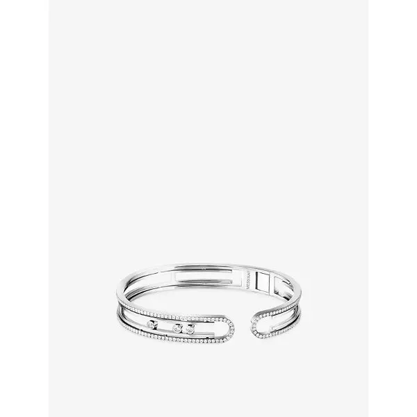 Messika Move 10th 18ct -gold And 0.91ct Diamond Bangle Bracelet
