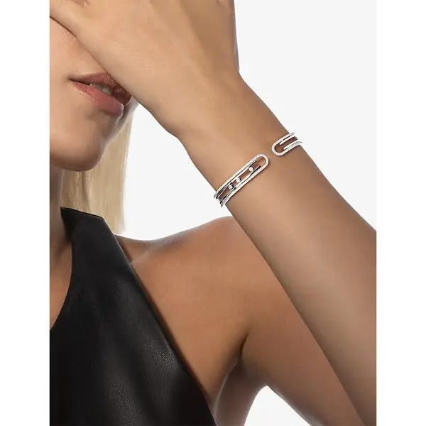 Messika Move 10th 18ct -gold And 0.91ct Diamond Bangle Bracelet