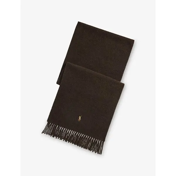Polo Ralph Lauren Sig Fringed Wool Scarf
