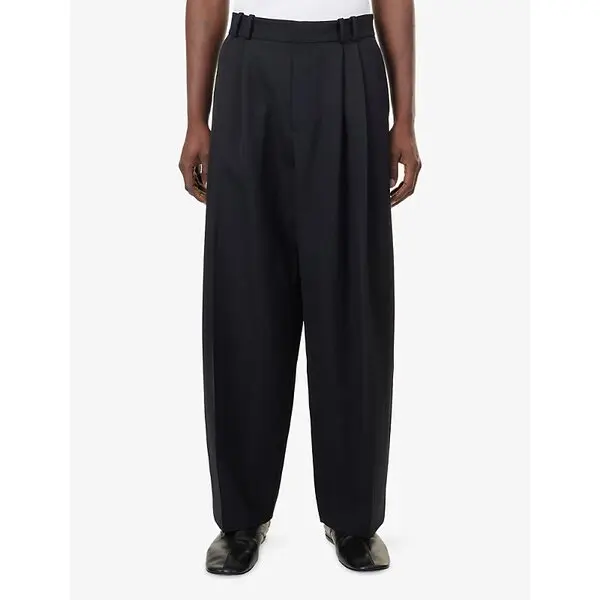 Studio Nicholson Double-pleat Volume Wool-blend Trousers