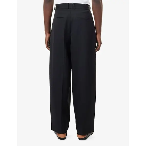 Studio Nicholson Double-pleat Volume Wool-blend Trousers