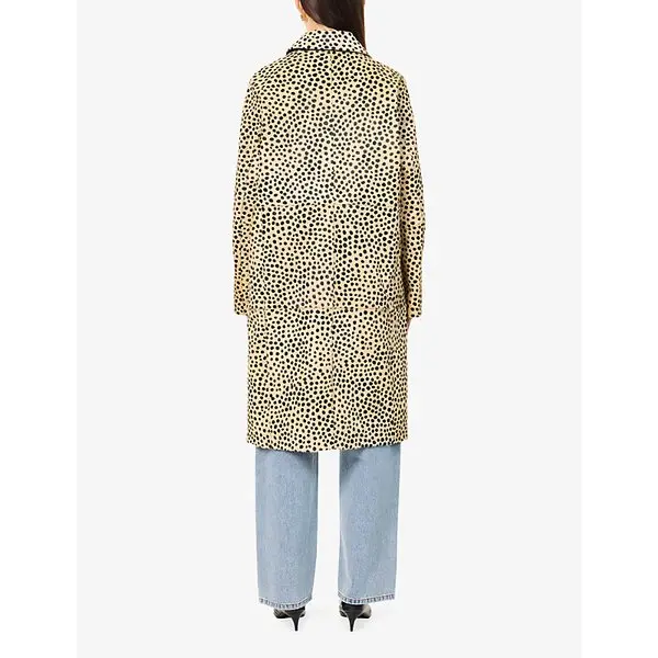 ROHE FRAMES Print Leather Coat