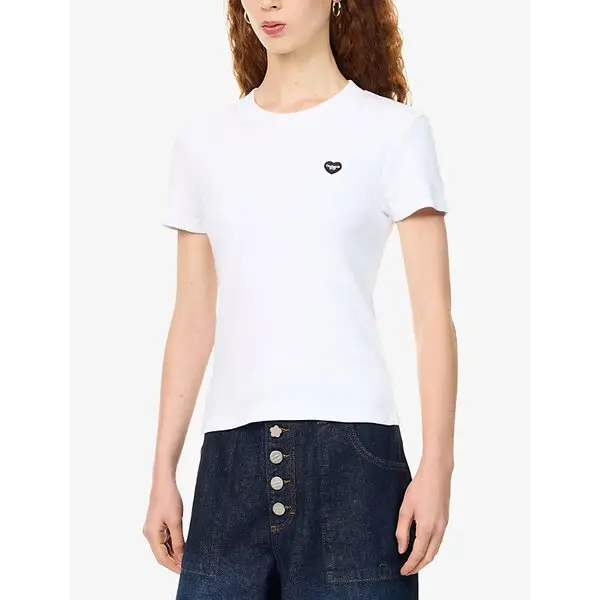 Carhartt Work In Progress Embroidered Heart Patch T-shirt - White / Black