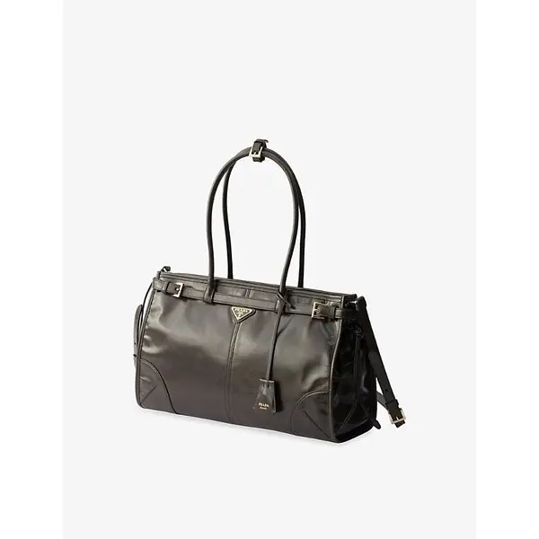 Prada Bonnie Large Leather Handbag - Green
