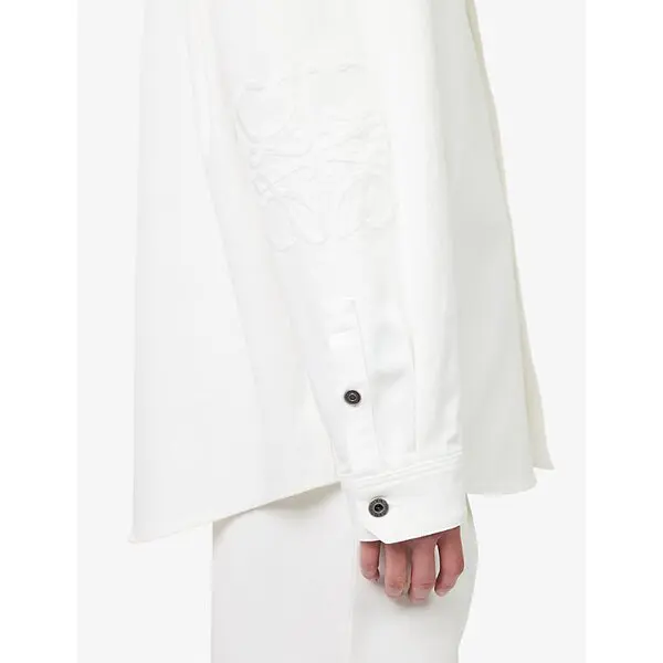 Loewe Anagram-embroidered Cotton Overshirt