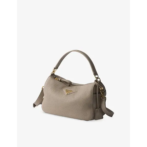 Prada Leather Handbag - Grey