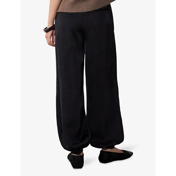 Whistles Balloon-leg Satin Trousers