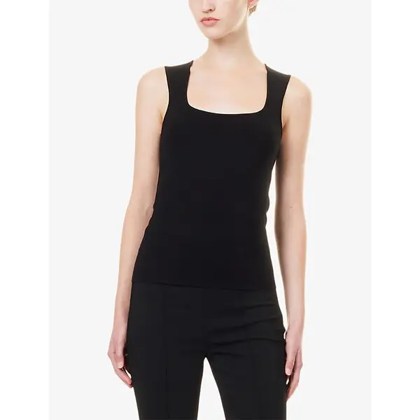 ROHE FRAMES Square Neck Bustier Knitted Top