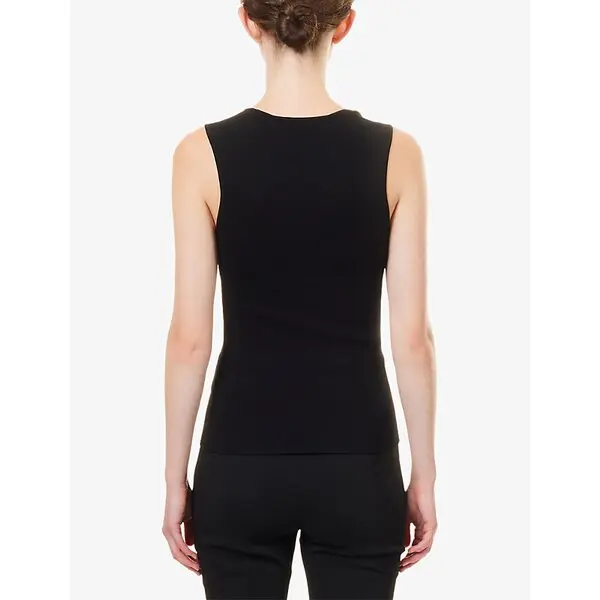 ROHE FRAMES Square Neck Bustier Knitted Top