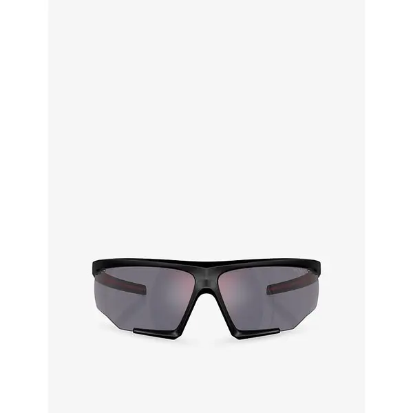 Prada Ps 07ys Irregular-frame Nylon Sunglasses