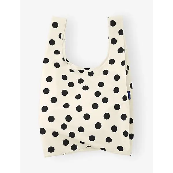 Baggu Polka-dot Woven Tote Bag