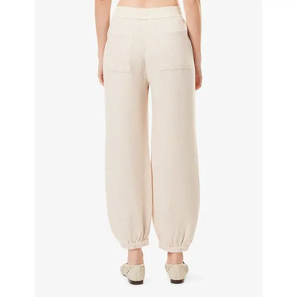 ME+EM Relaxed-fit Waffle-knit Cotton-jersey Jogging Bottoms