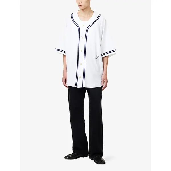 Jacquemus Contrast-trim Cotton-blend Shirt