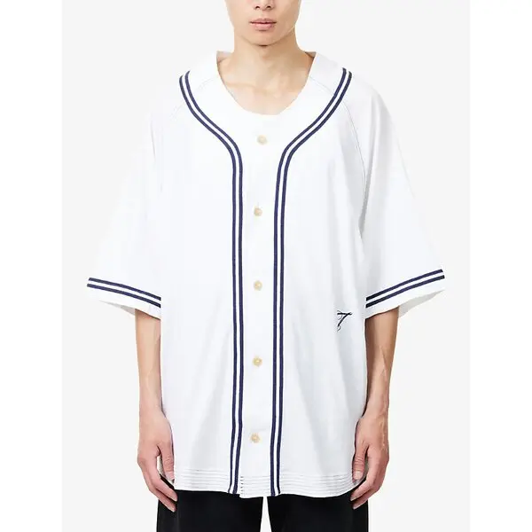 Jacquemus Contrast-trim Cotton-blend Shirt