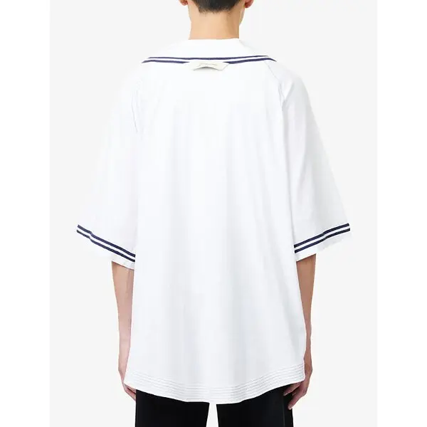 Jacquemus Contrast-trim Cotton-blend Shirt