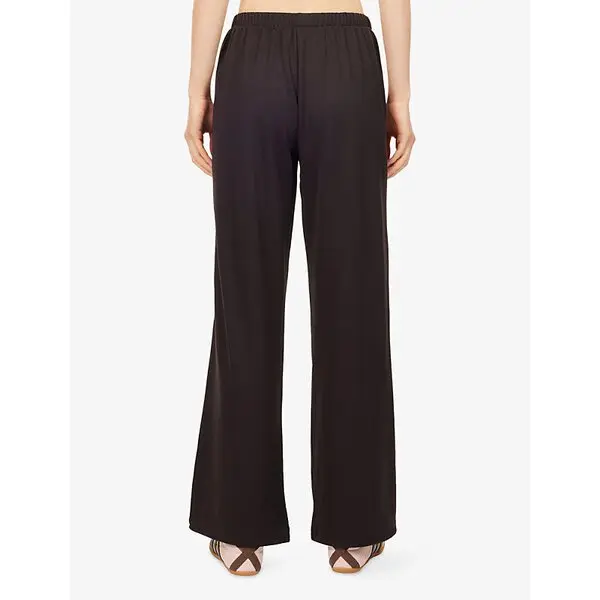 SPORTY & RICH Serif Logo Retro Woven Jogging Bottoms