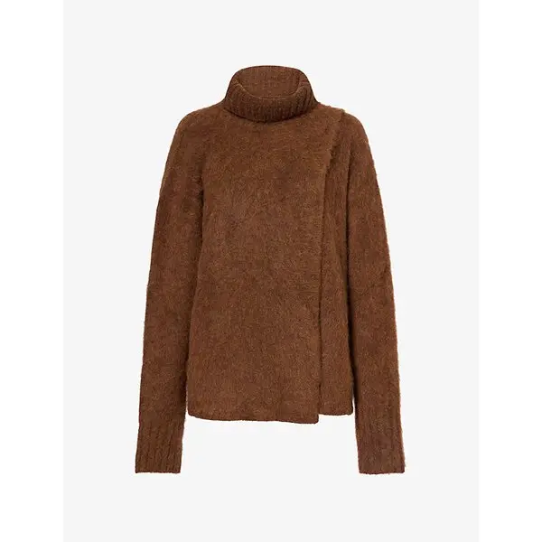 UMA WANG High-neck Alpaca And Wool-blend Jumper