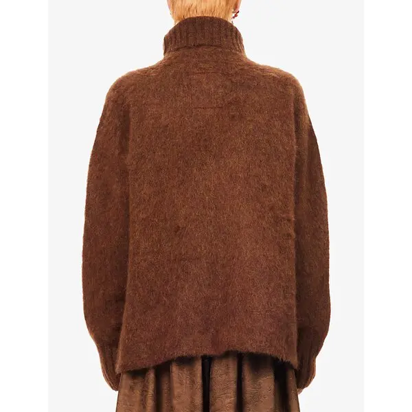 UMA WANG High-neck Alpaca And Wool-blend Jumper