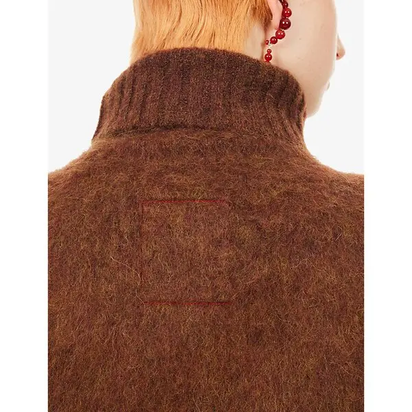 UMA WANG High-neck Alpaca And Wool-blend Jumper