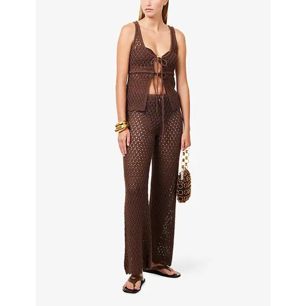 4TH & RECKLESS Katerina Crochet Knit Top