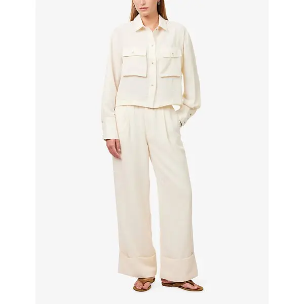 THE COUTURE CLUB Deep Hem Woven Trousers