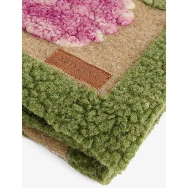 ARTFEENA 3d -pattern Wool-blend Blanket 183cm X 153cm