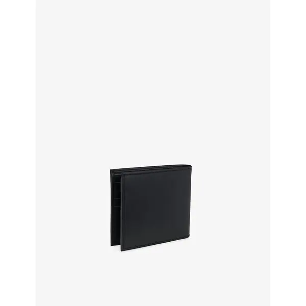 BOSS Logo-plaque Leather Folding Wallet
