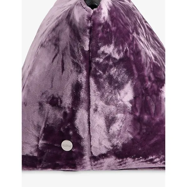 VALESQUE Crushed Velvet Shoulder Bag