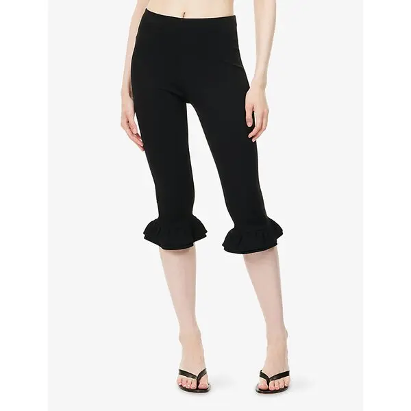 Jacquemus Le Playa Frilled Jersey Bermuda Shorts