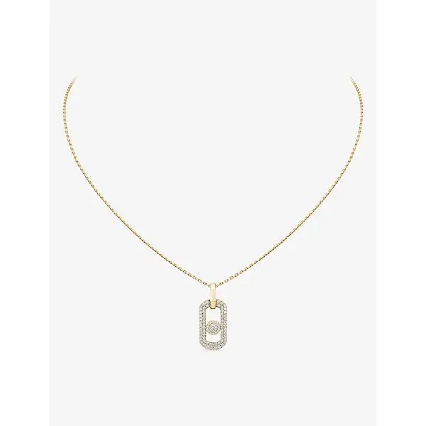 Messika 18ct Gold And Diamond Necklace - Yellow