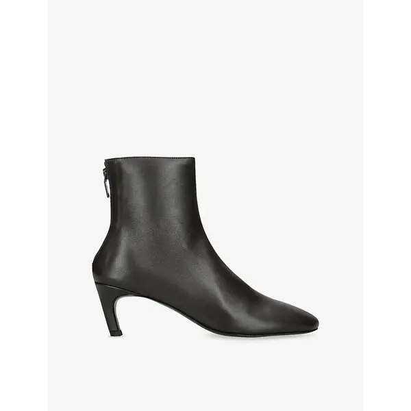 TOTEME Soft Leather Heeled Ankle Boots