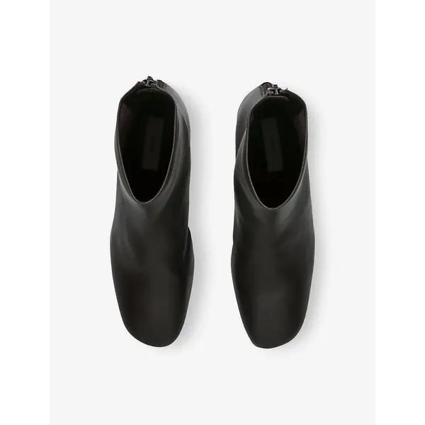 TOTEME Soft Leather Heeled Ankle Boots