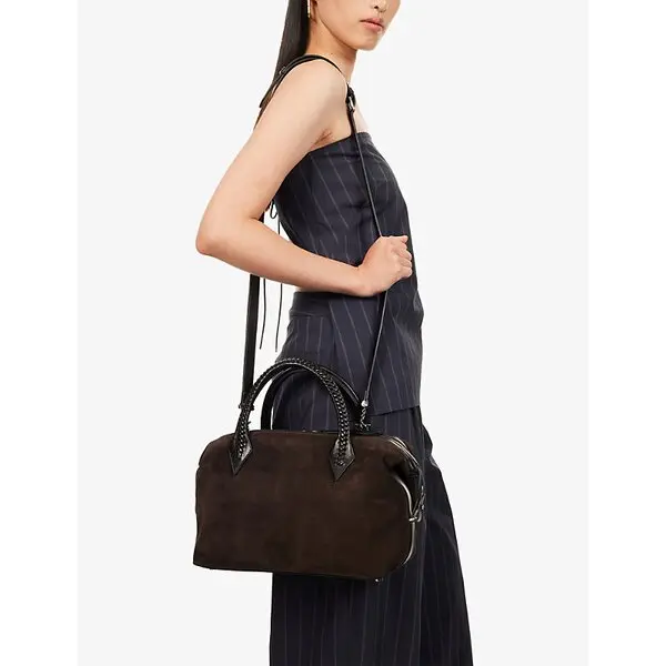 METIER Vérité City Small Suede Top-handle Bag