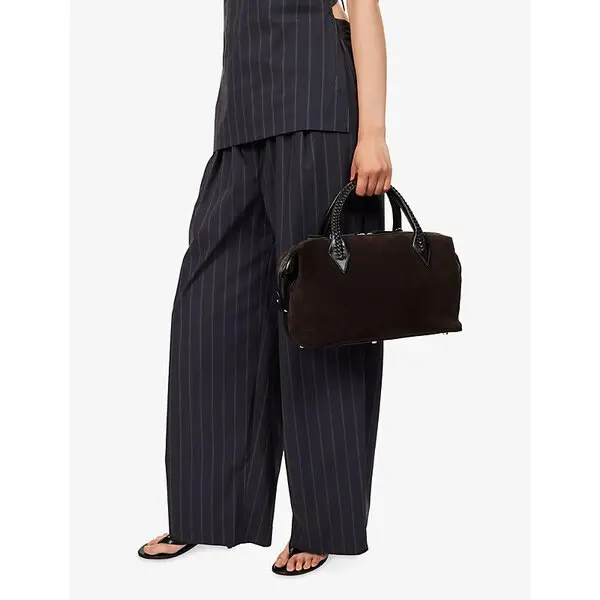 METIER Vérité City Small Suede Top-handle Bag