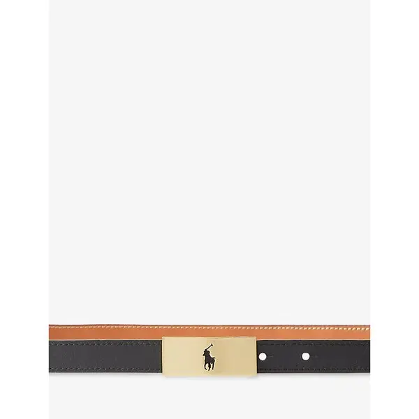 Polo Ralph Lauren Reversible Leather Belt - Black/cuoio