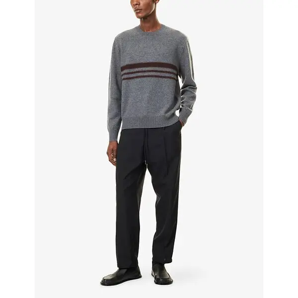 CRAIG GREEN Felt Stripe Merino-wool Jumper