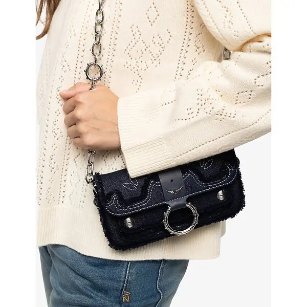 Zadig&Voltaire Kate Denim Cross-body Wallet
