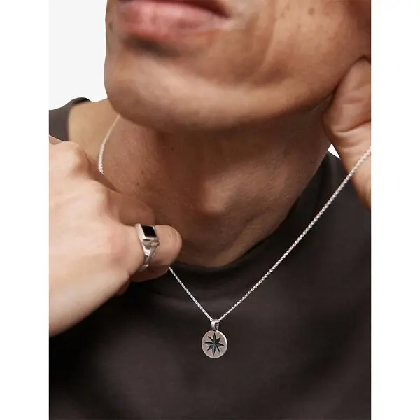Monica Vinader Sterling Silver Guiding Star Pendant
