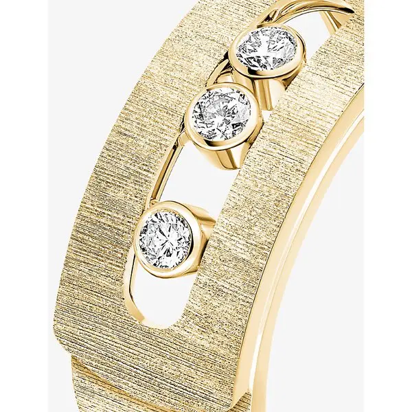 Messika Move Noa Gold And Diamond Ring - Yellow
