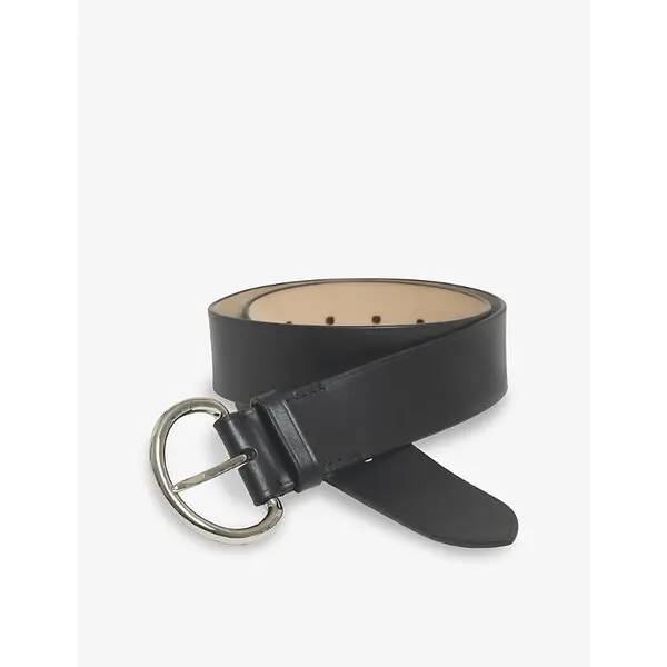 Marni Round-buckle Leather Belt
