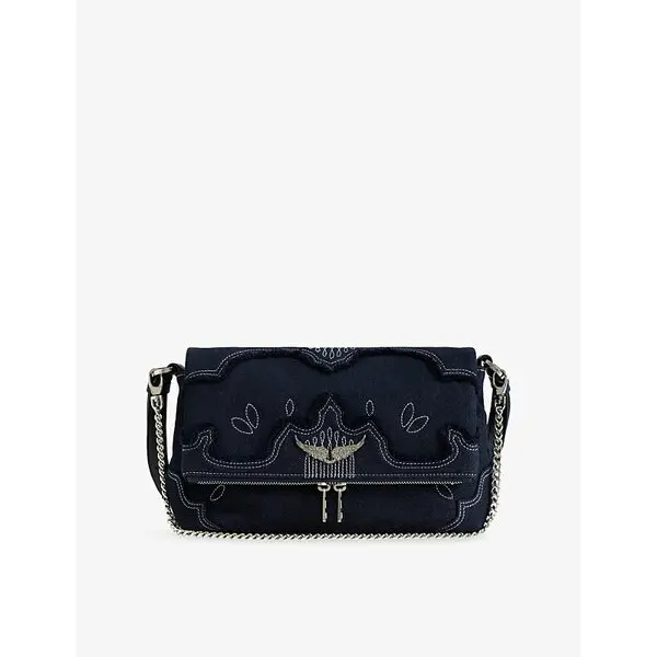 Zadig&Voltaire Rocky Ii Denim Shoulder Bag