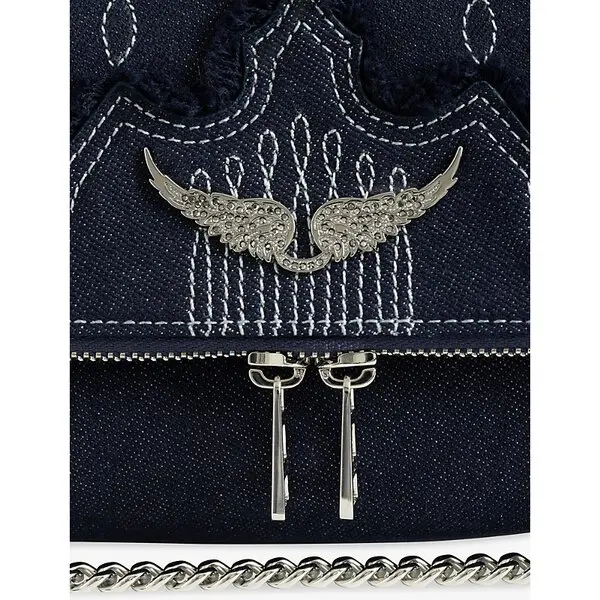Zadig&Voltaire Rocky Ii Denim Shoulder Bag