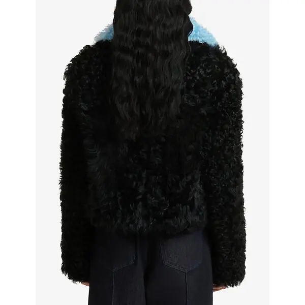 Marni Short Contrast Lamb-shearling Jacket