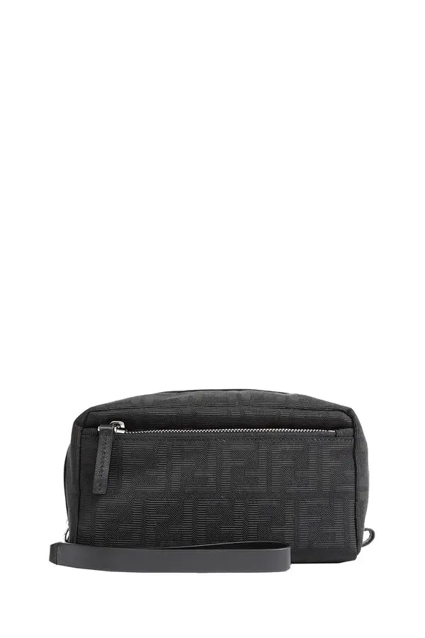 Fendi Small Double Zip Toiletry Case - Black