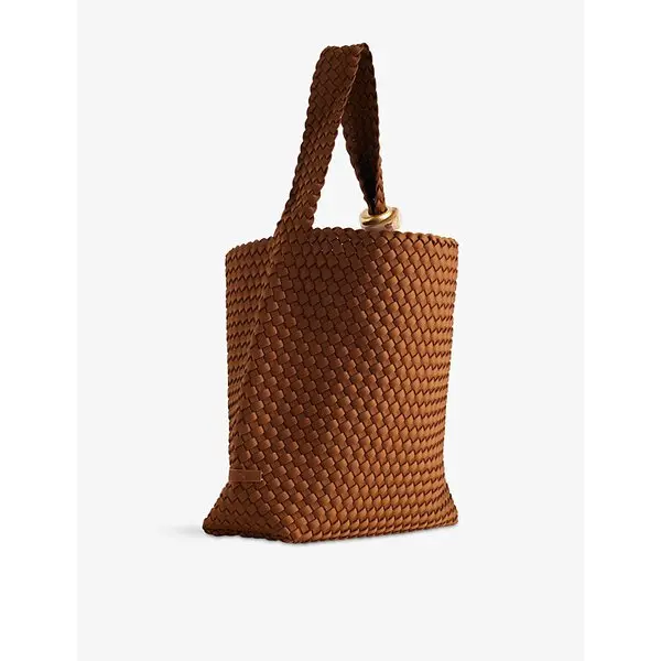 NAGHEDI Nomad Beaded Medium Woven Hobo Bag
