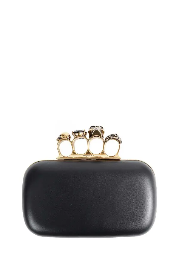 Alexander McQueen Knuckle Clutch With Chain